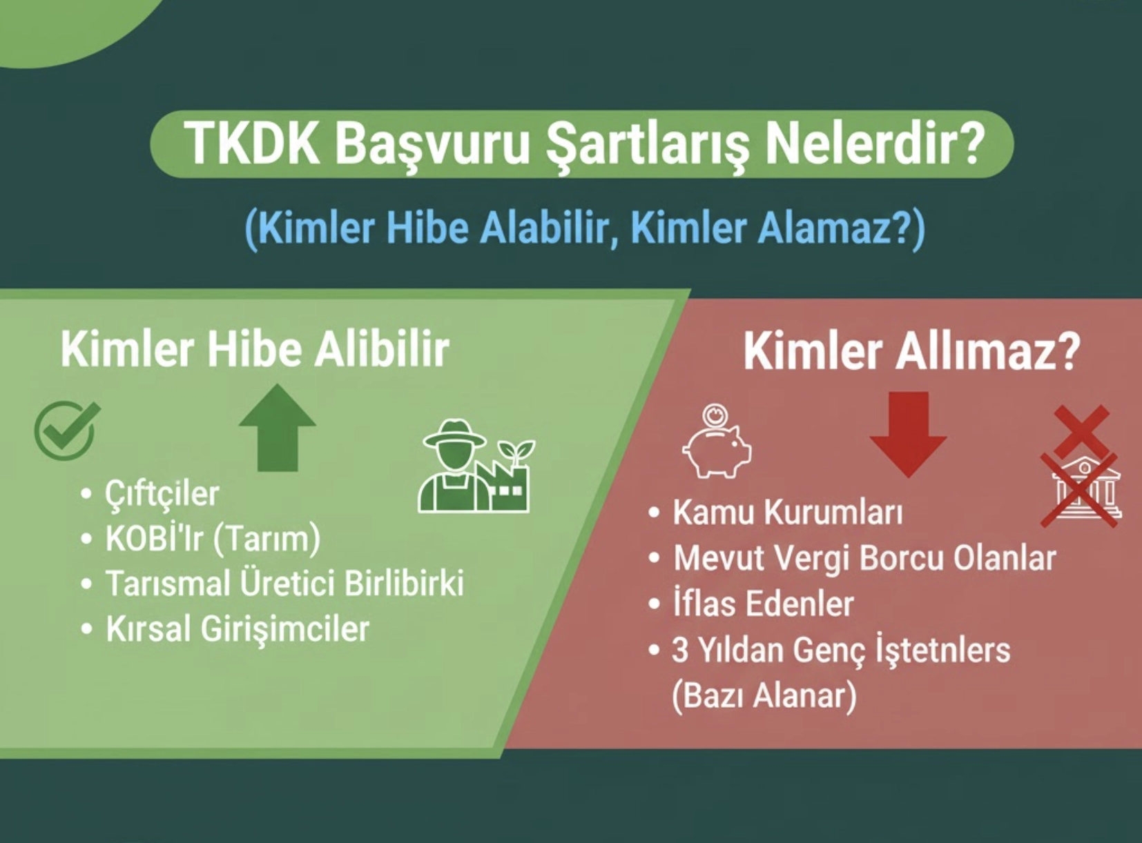 TKDK Başvuru Şartları Nelerdir? 2026 (Kimler Hibe Alabilir, Kimler ...